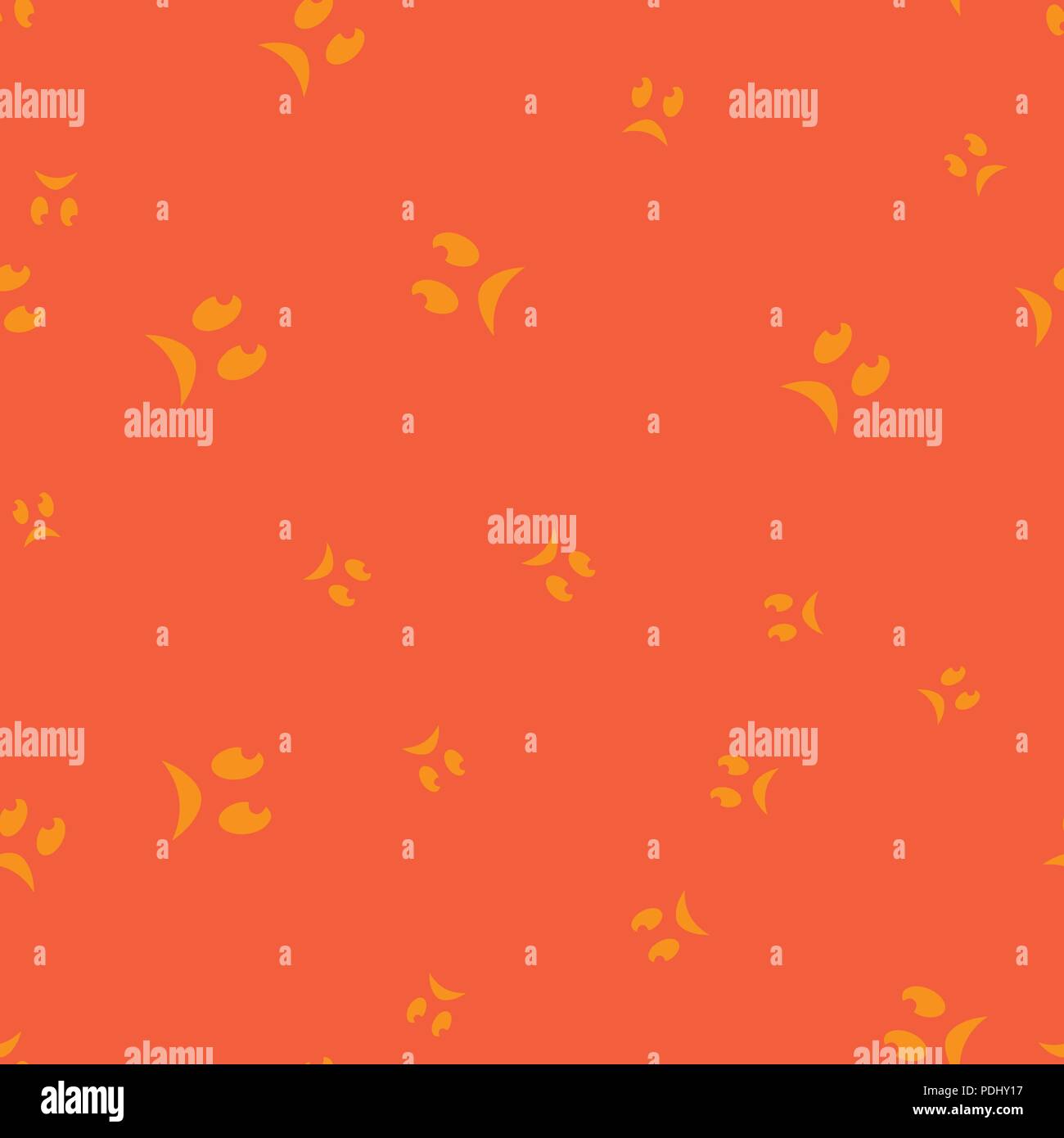 Tragic face Halloween seamless pattern. Vector illustration. Bright ...