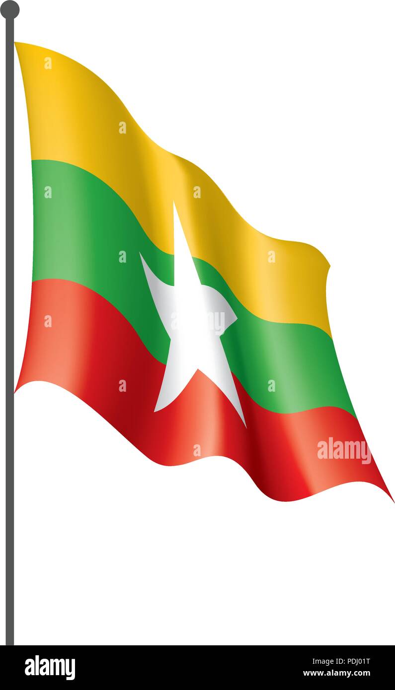 Myanmar flag vector hi-res stock photography and images - Alamy