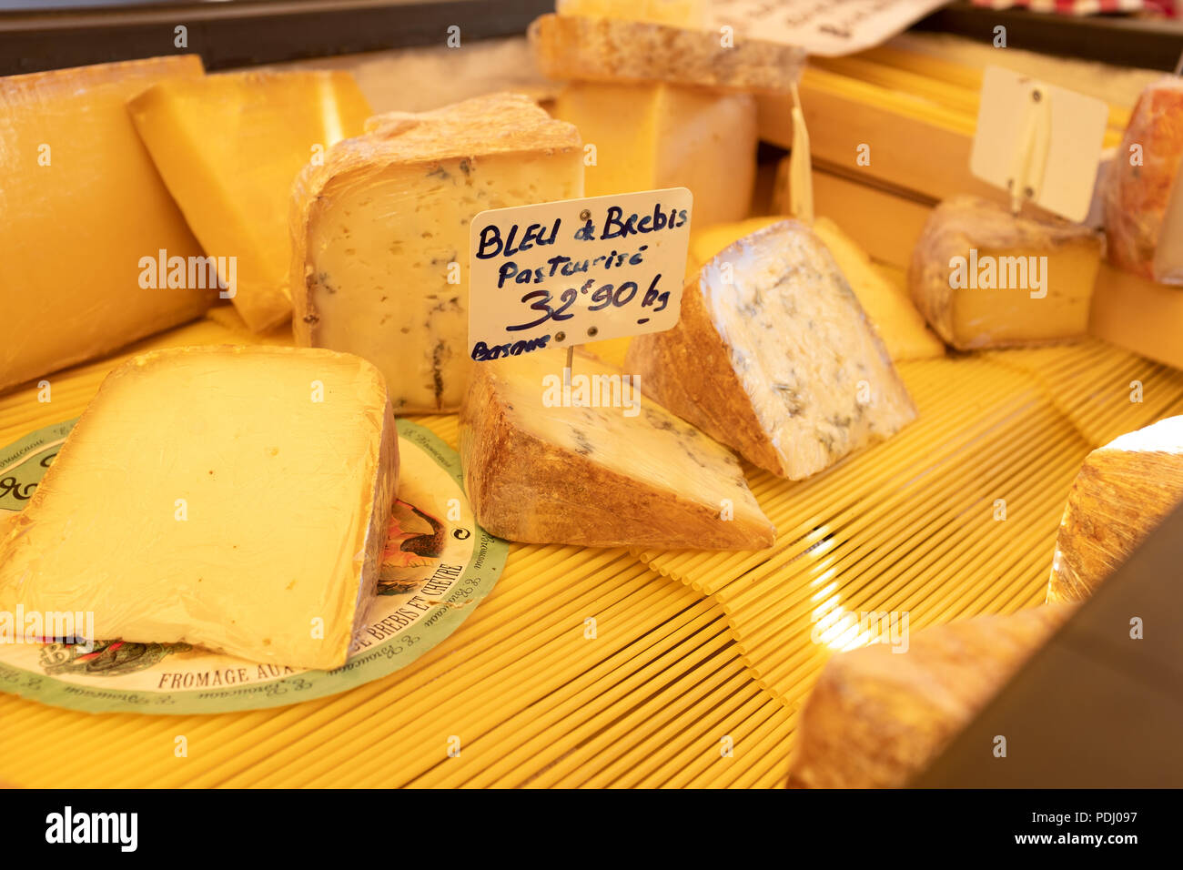 Cheese Stand, Saint-Cezaire-sur-Siagne, France Stock Photo - Alamy