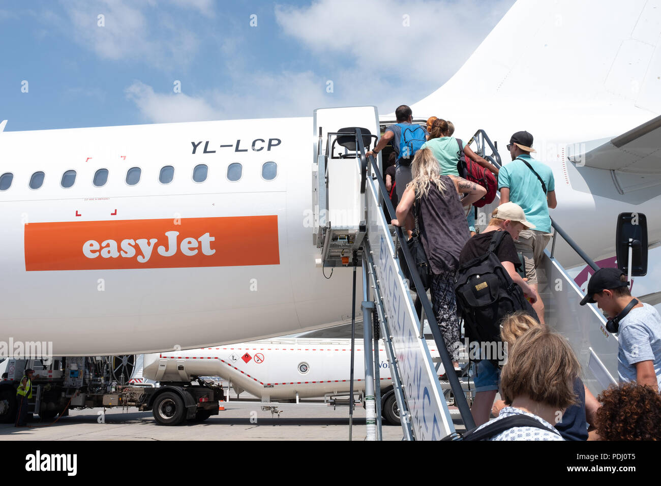 Passengers Boarding Easyjet Plane, Nice, France Stock Photo - Alamy