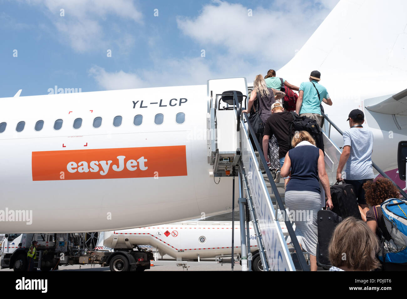 Passengers Boarding Easyjet Plane, Nice, France Stock Photo - Alamy