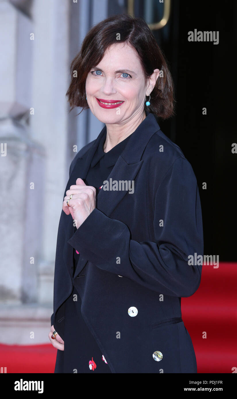 Elizabeth McGovern arriving at the UK premiere of The Wife at Somerset ...