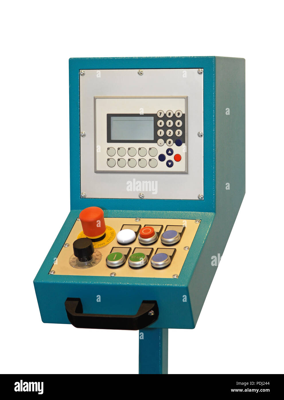 Control panel with monitor for industrial machinery Stock Photo - Alamy