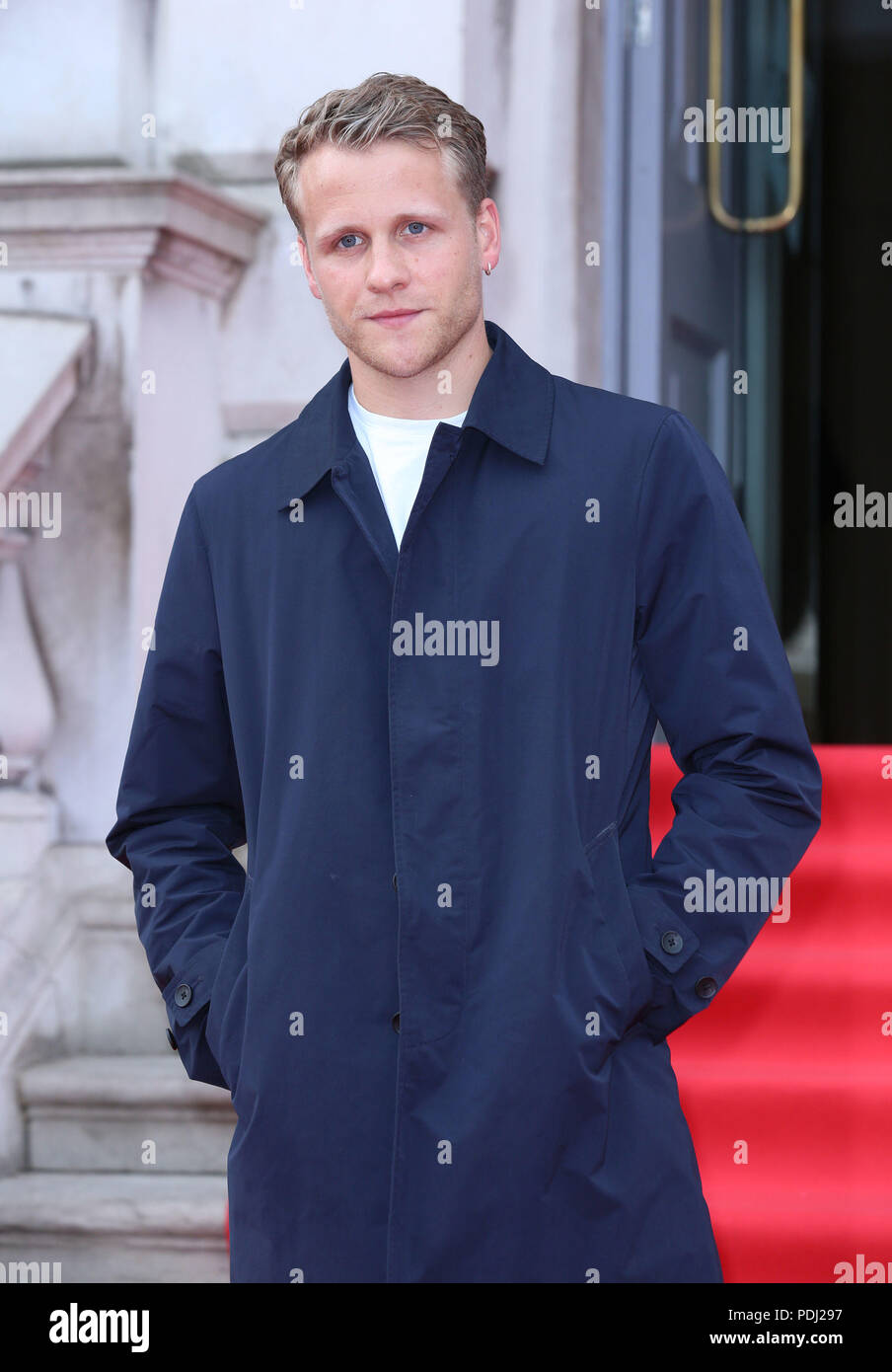 Josh Dylan arriving at the UK premiere of The Wife at Somerset House in ...