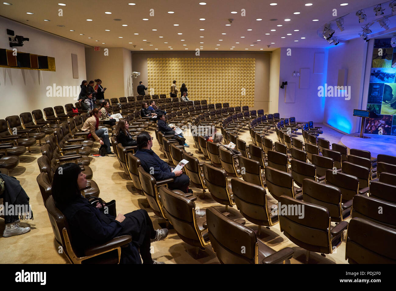 Ford Foundation headquarters Auditorium Stock Photo - Alamy