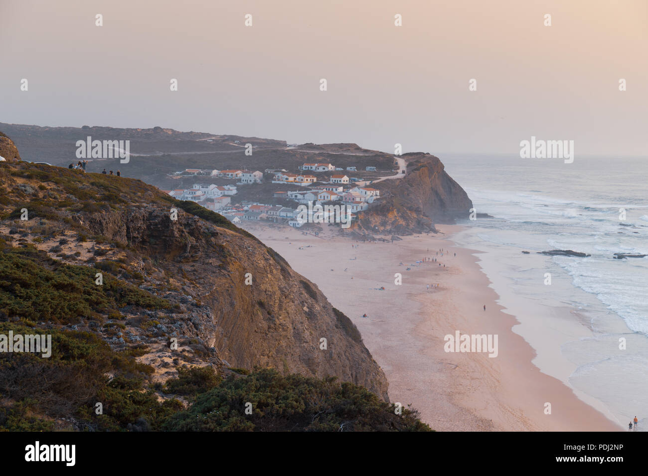 August 1st, 2018, Monte Clerigo, Aljezur, Portugal - the beach of Monte ...