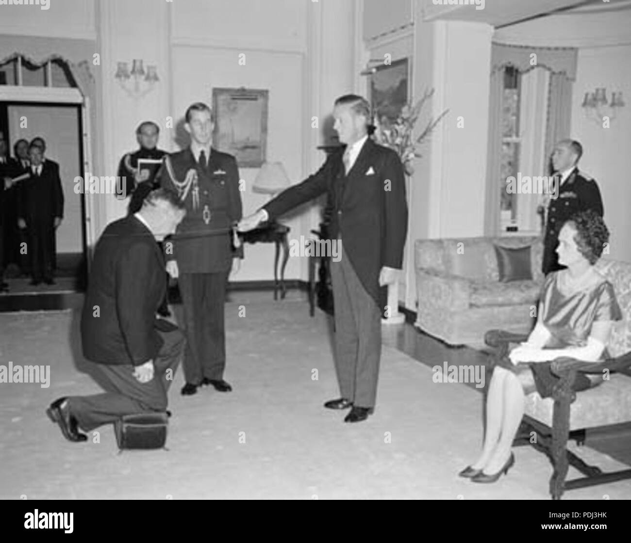 32 Charles Moses is invested as a knight Stock Photo - Alamy