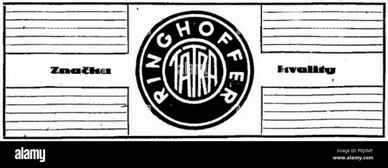 349 Svobodné noviny - Tatra reklama 1 Stock Photo - Alamy