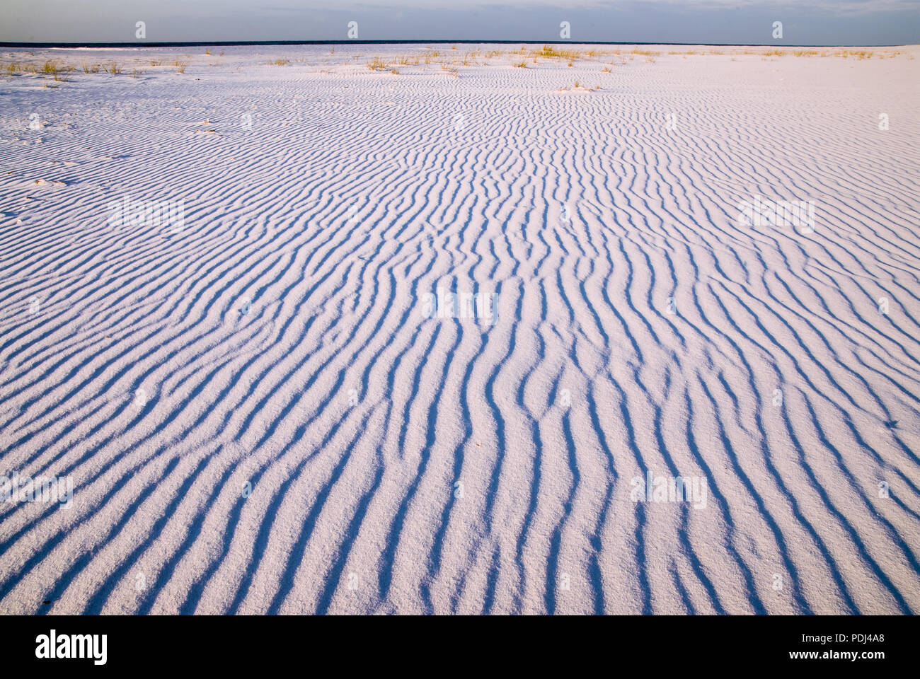 wind prints, patterns in sand at beach Stock Photo - Alamy