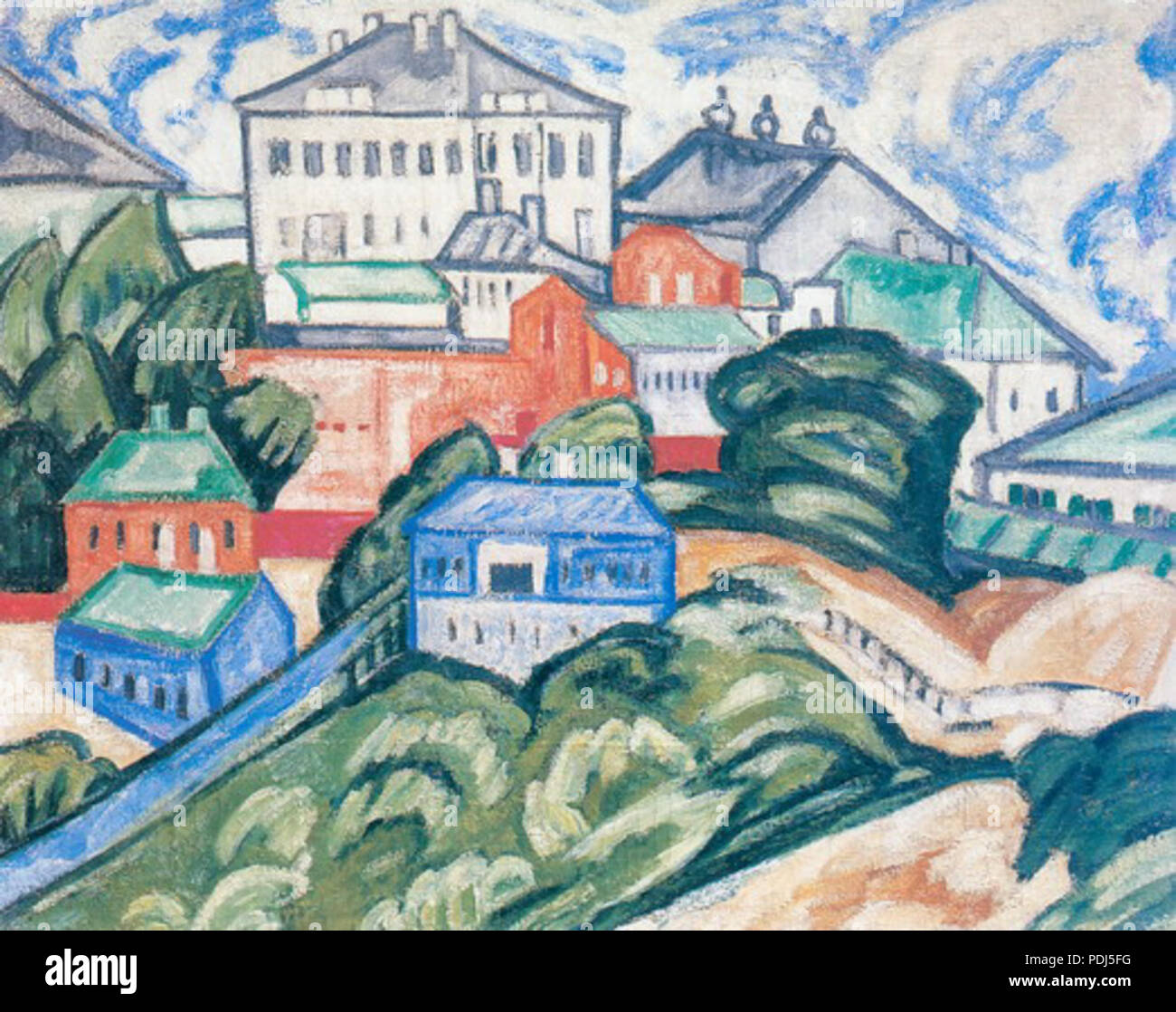 7 Cityscape (Rozanova, 1912 Stock Photo - Alamy