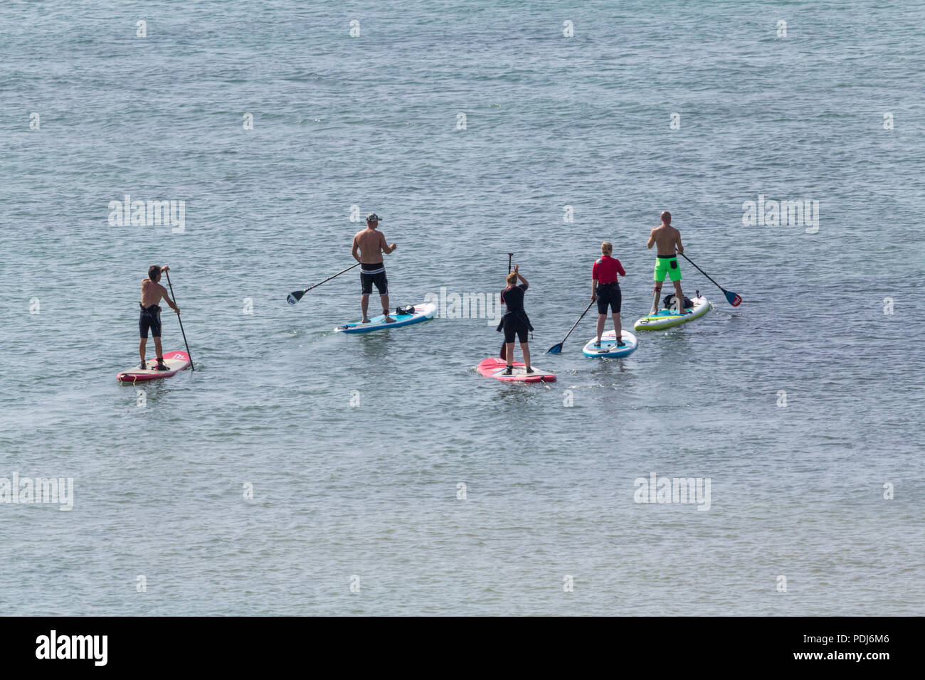 Nice day for paddle boarding hi-res stock photography and images - Alamy