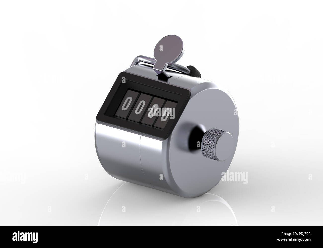 Tally counter side view Stock Photo - Alamy