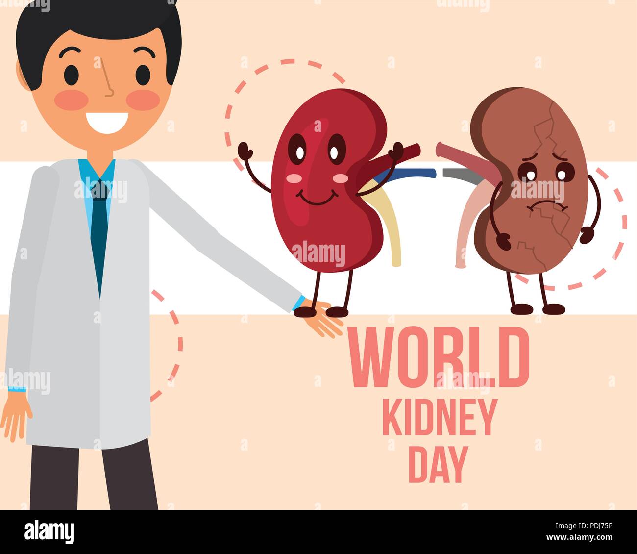 Kidney smile Stock Vector Images - Alamy