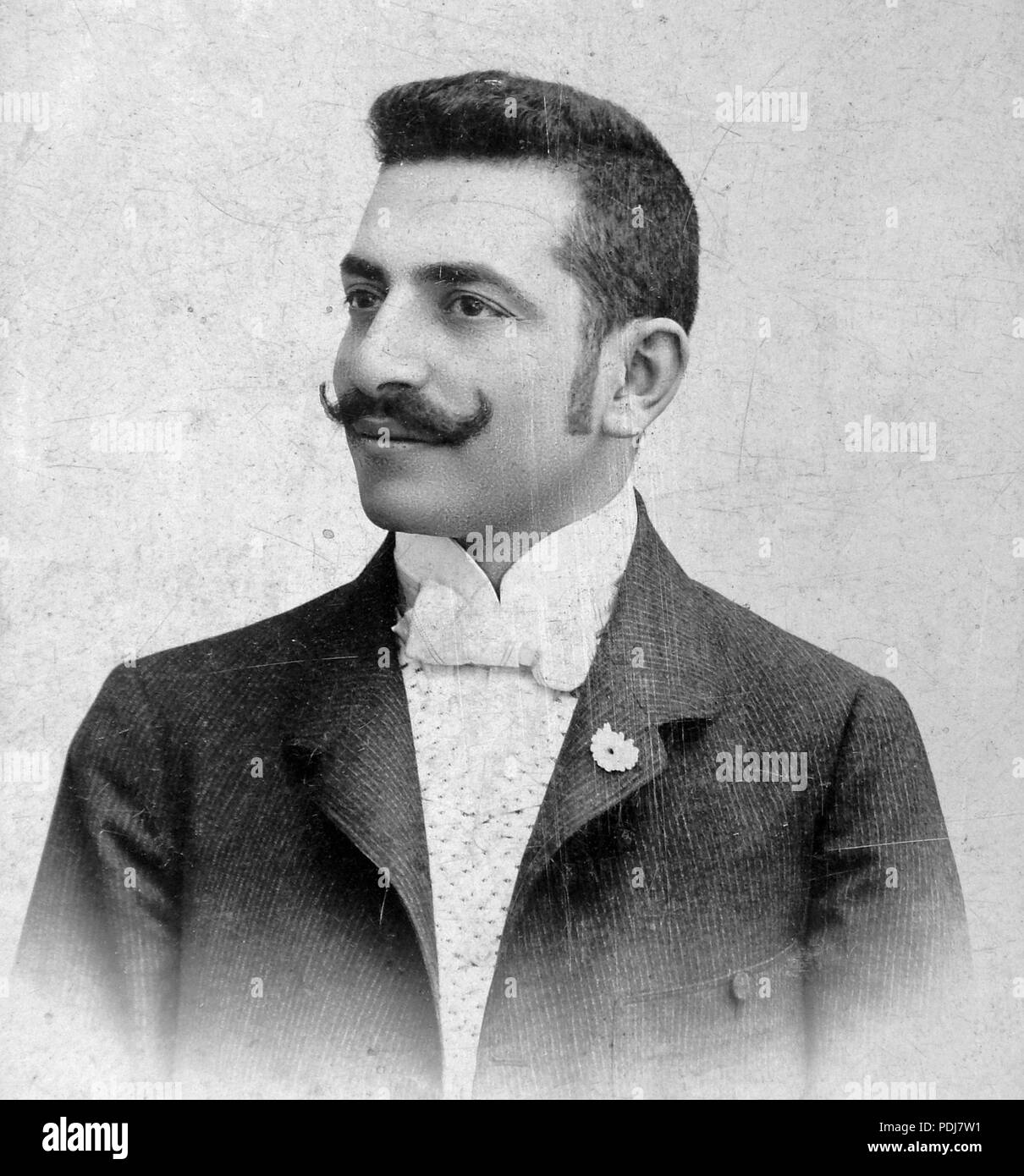 Portrait man mustache photo Black and White Stock Photos & Images - Alamy