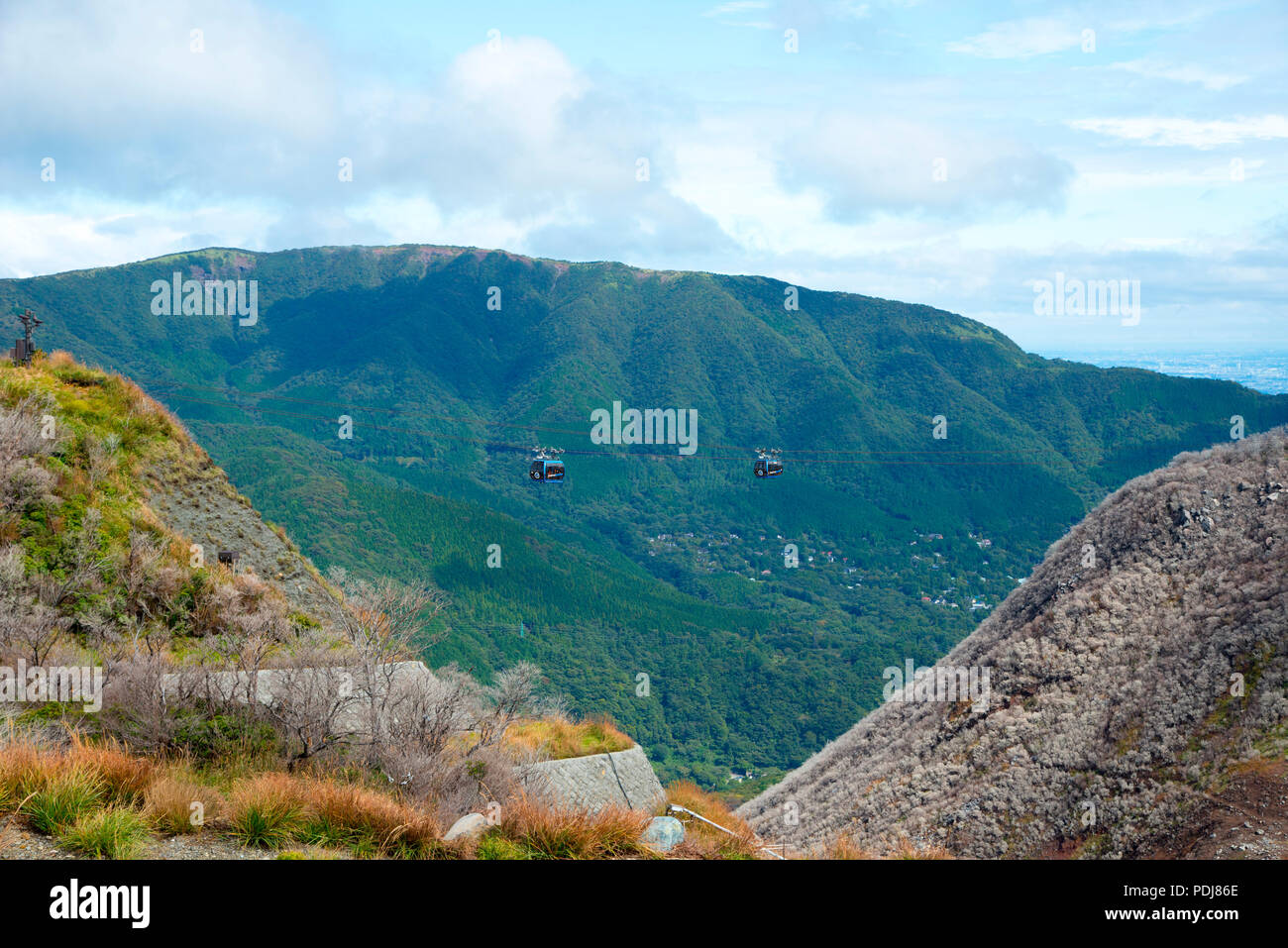 Hakone National Park Mt. Fuji 5th Station Komagatake Ropeway Tram Mt ...