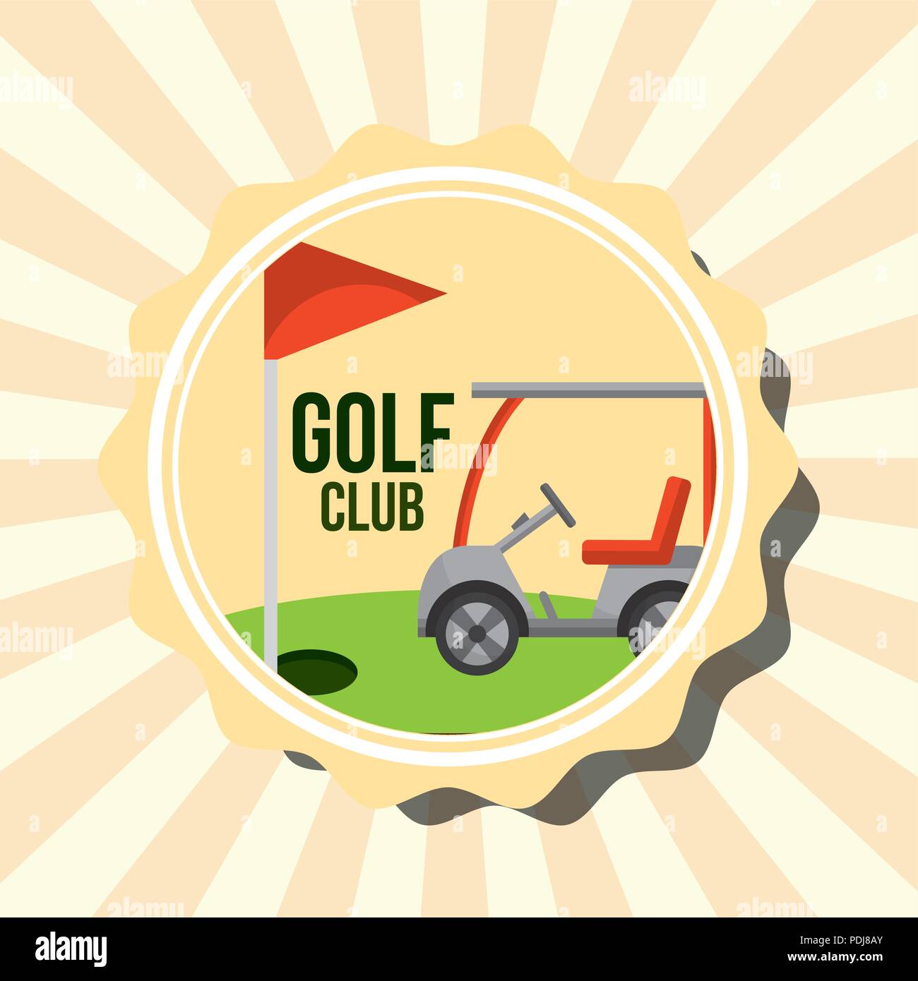 Car red flag Stock Vector Images - Alamy