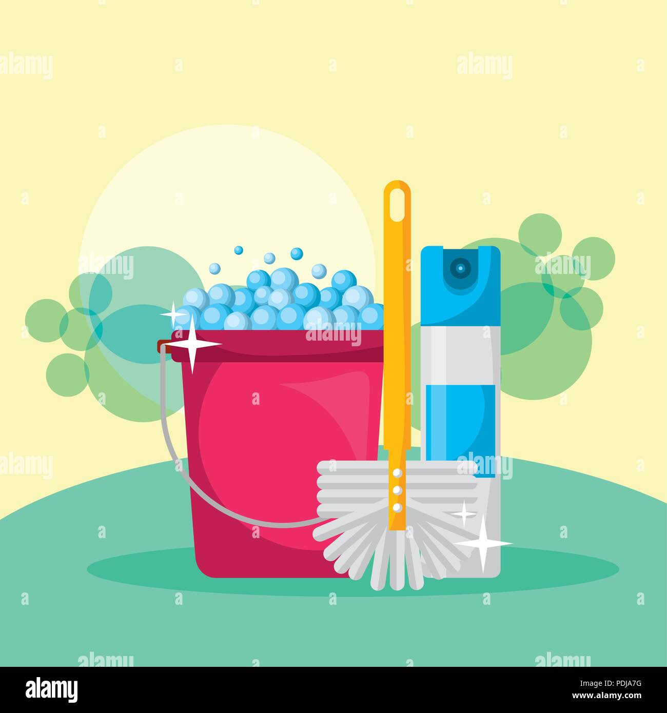 spring cleaning concept Stock Vector Image & Art - Alamy