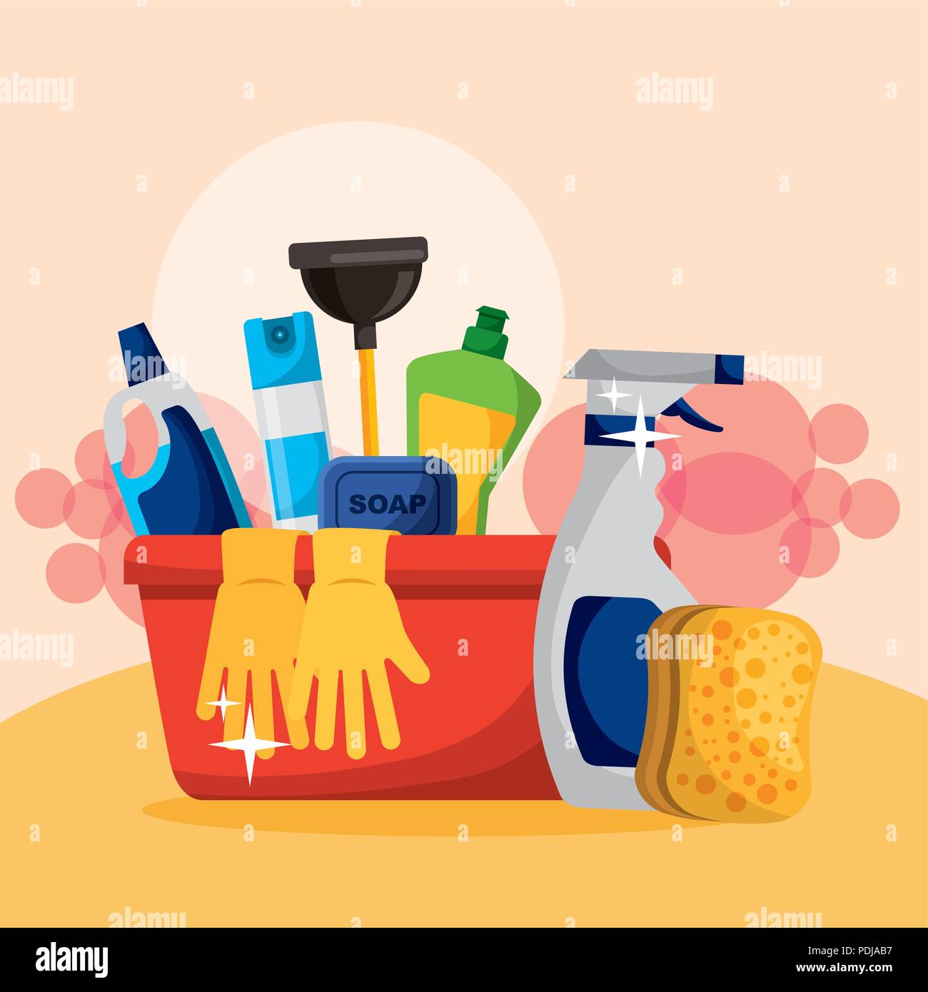 spring cleaning concept Stock Vector Image & Art - Alamy