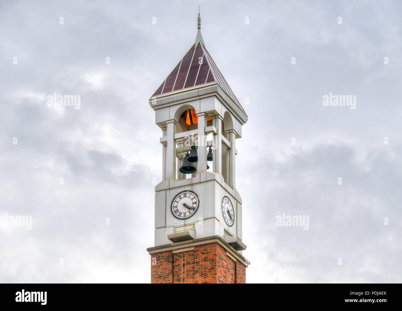 WEST LAFAYETTE, IN/USA - OCTOBER 22, 2017: Purdue Bell Tower on the ...