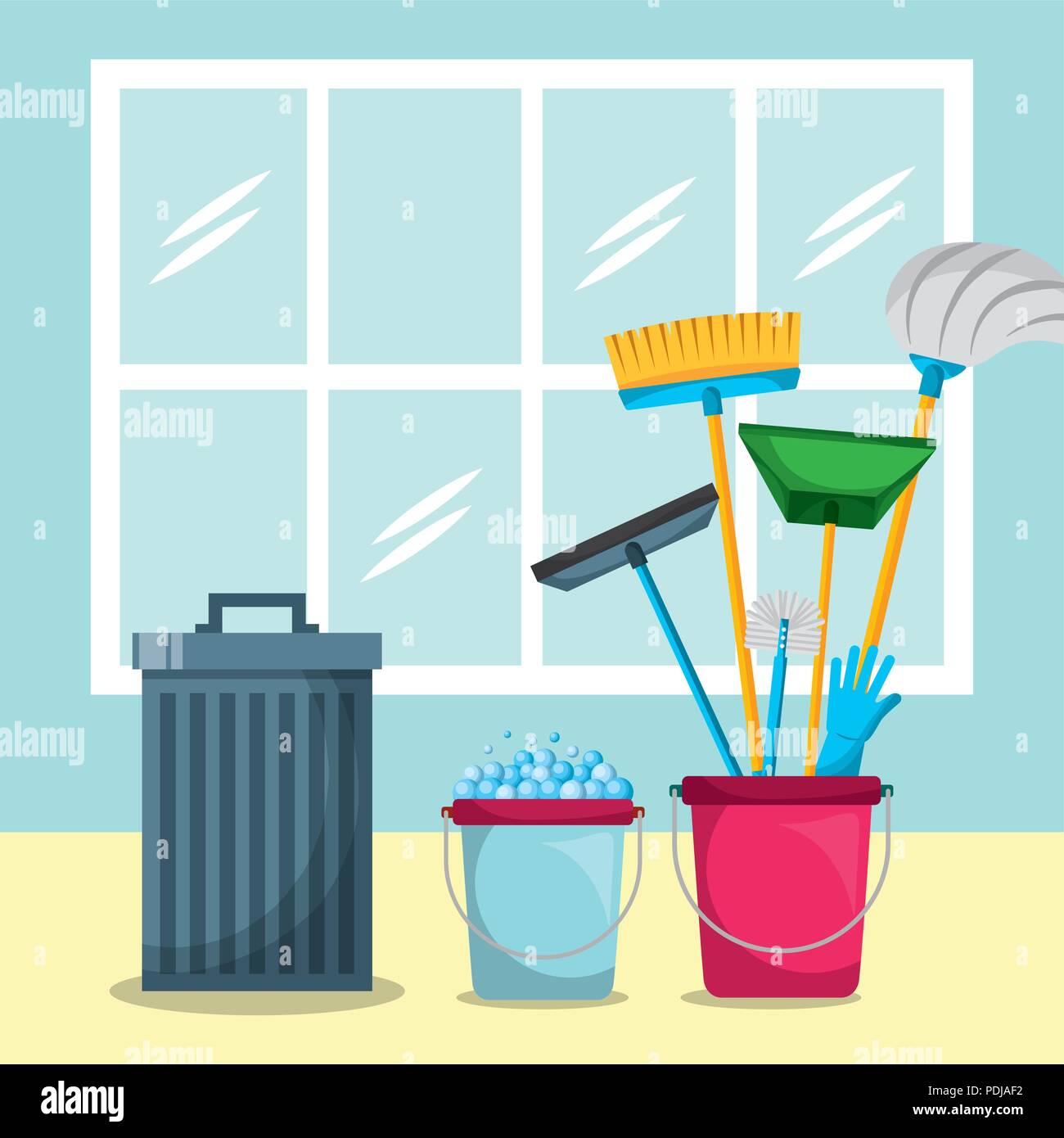 spring cleaning concept Stock Vector Image & Art - Alamy