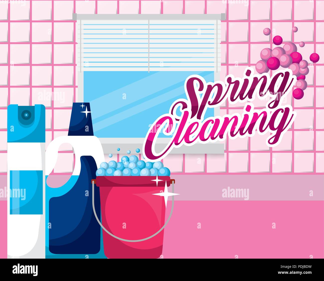 spring cleaning concept Stock Vector Image & Art - Alamy
