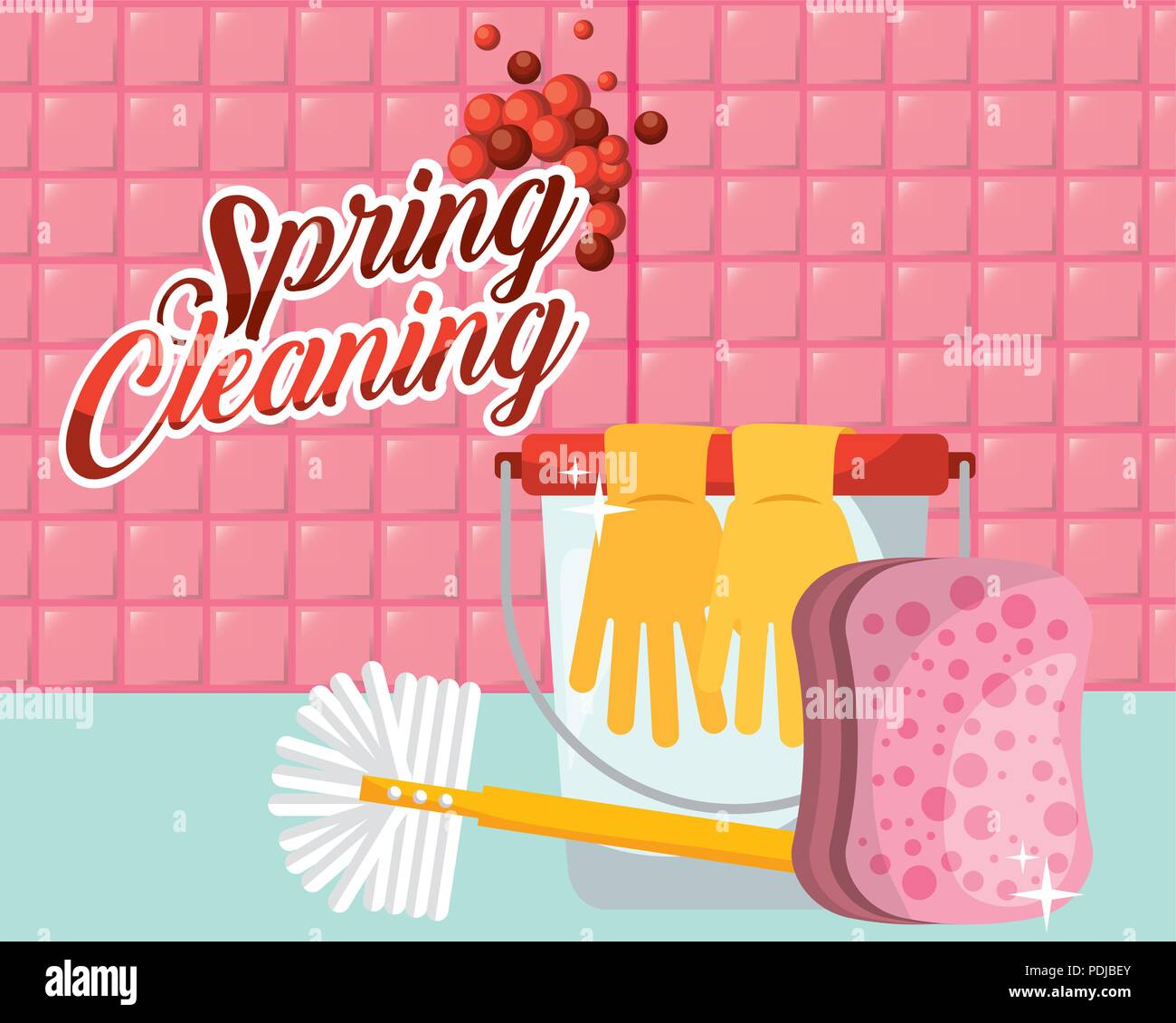 Scouring toilet Stock Vector Images - Alamy