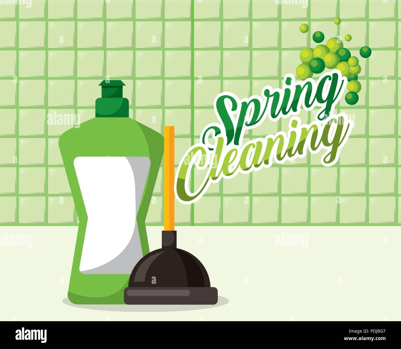 spring cleaning concept Stock Vector Image & Art - Alamy