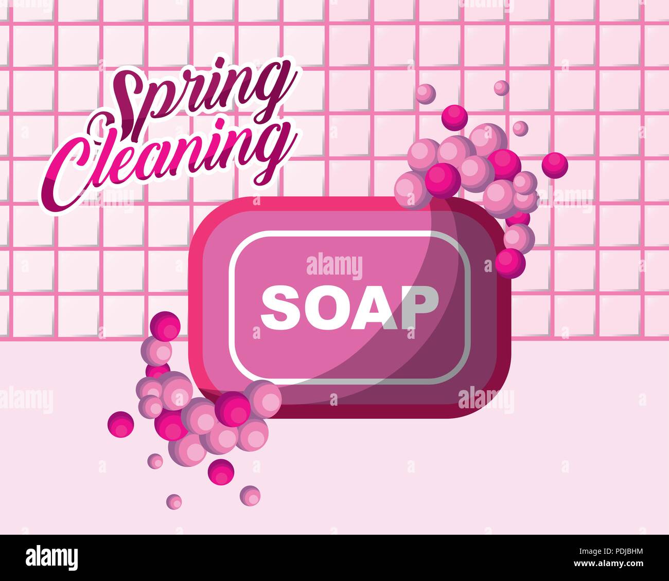 Cleaning pink and blue Stock Vector Images - Alamy