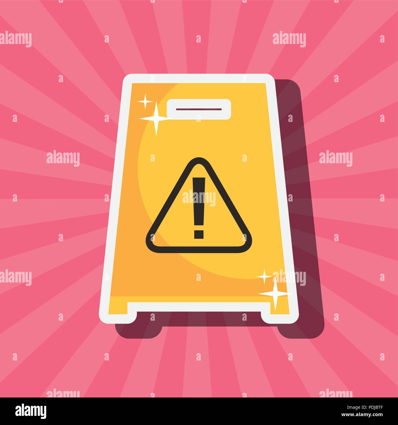Cleaning warning Stock Vector Images - Alamy