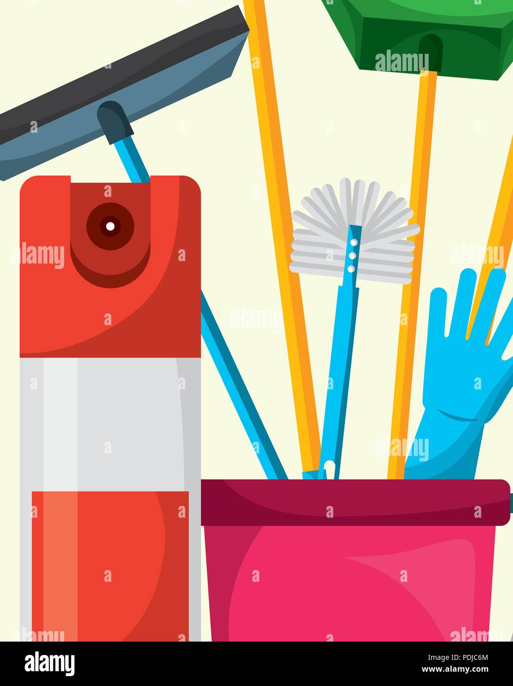 spring cleaning concept Stock Vector Image & Art - Alamy