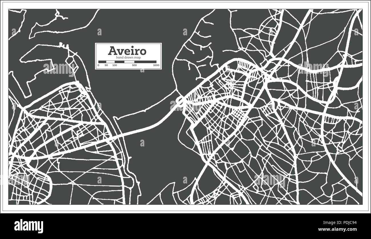 Aveiro portugal map Stock Vector Images - Alamy