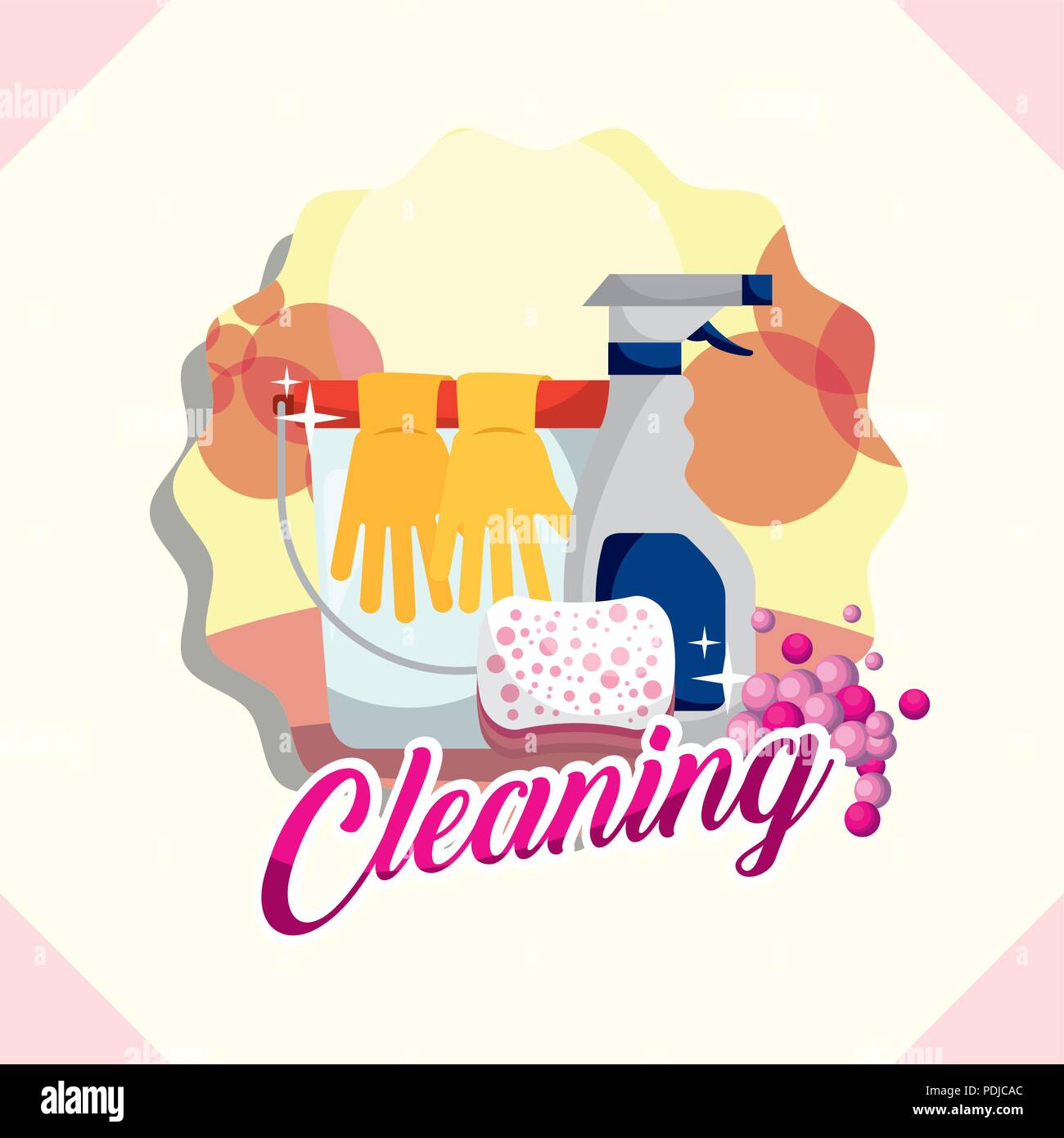 spring cleaning concept Stock Vector Image & Art - Alamy