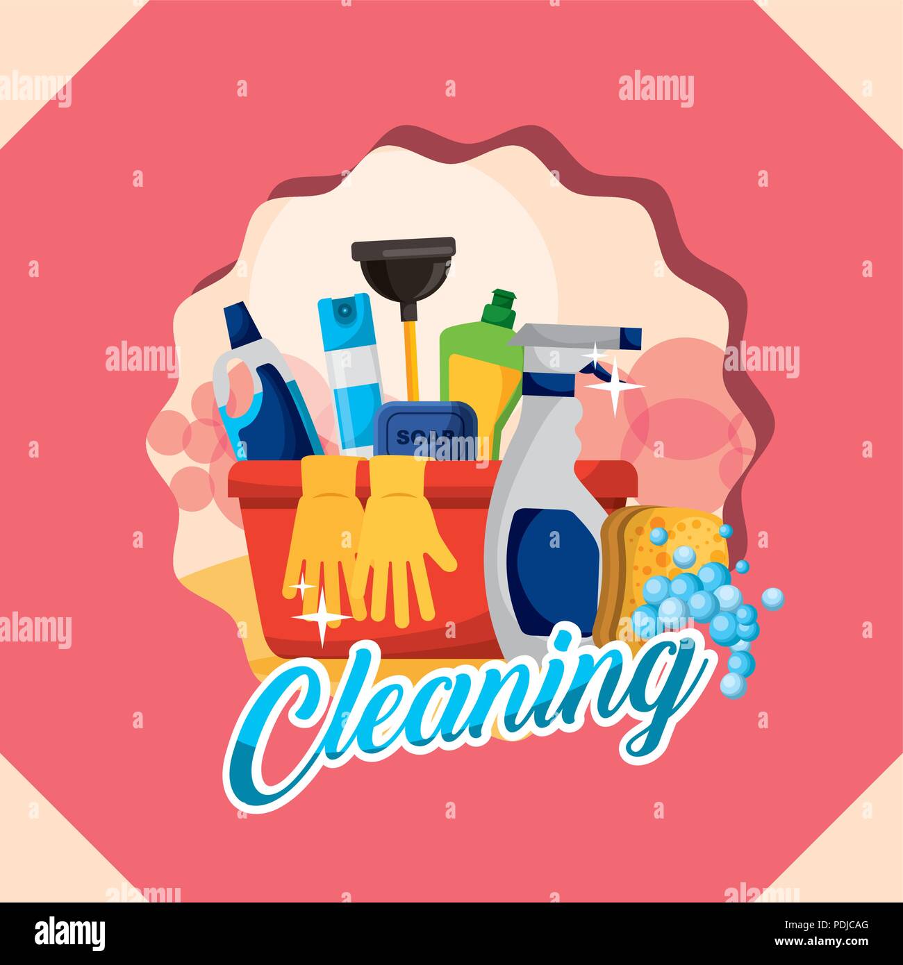 spring cleaning concept Stock Vector Image & Art - Alamy