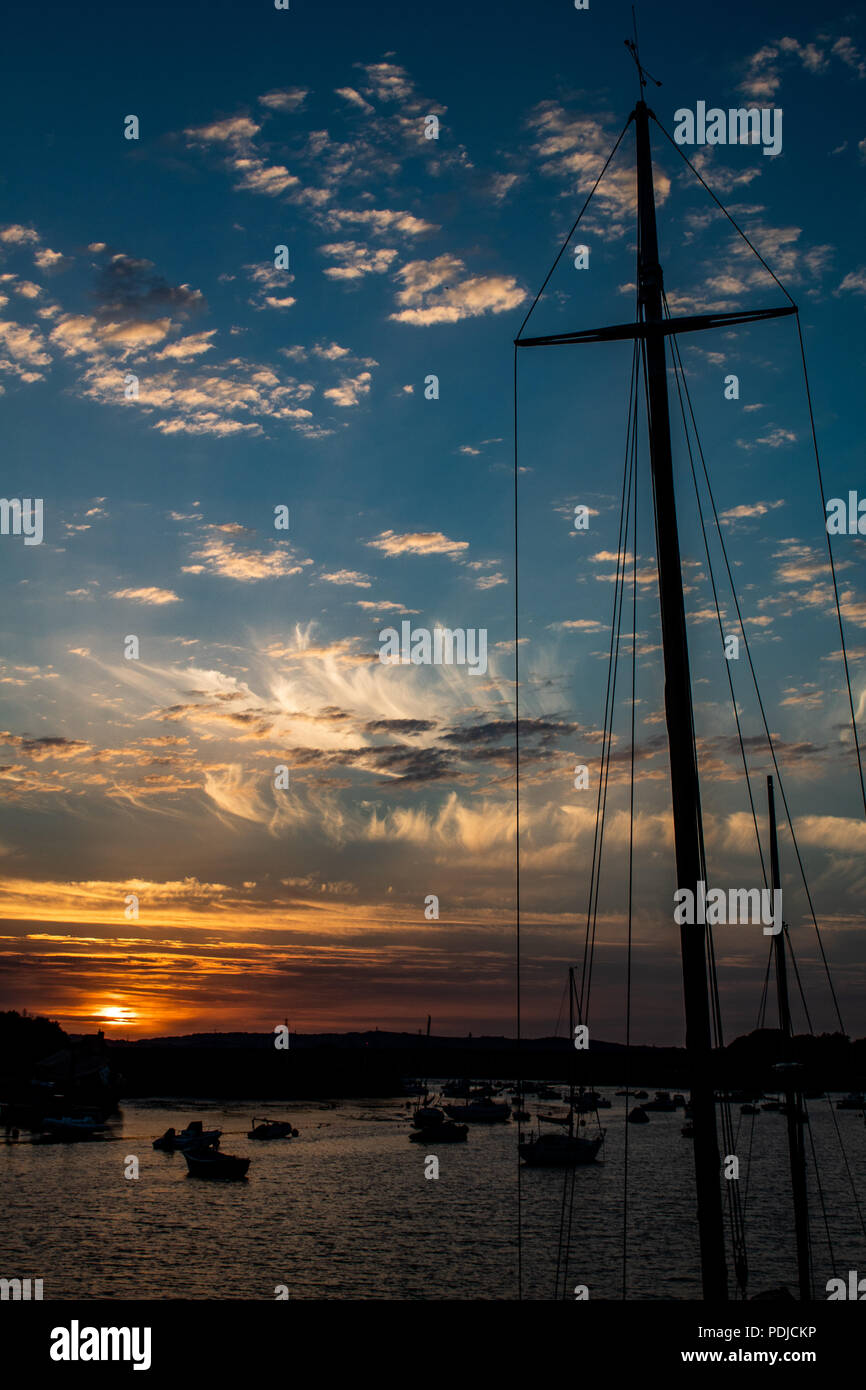 Beautiful Sunset In Devon Stock Photo - Alamy