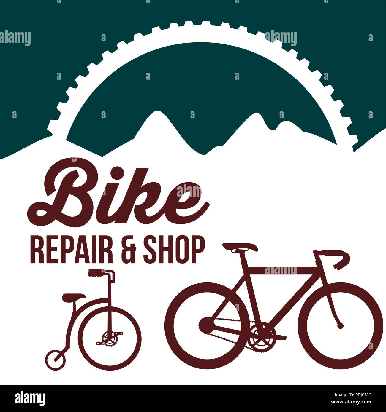 bike repair and shop Stock Vector Image & Art - Alamy
