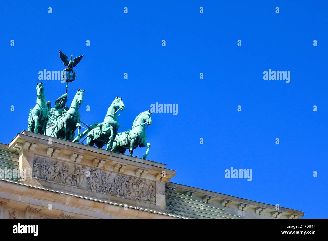 Berlin, Germany. Hot summer day August 2018. Brandenburg Gate Stock ...