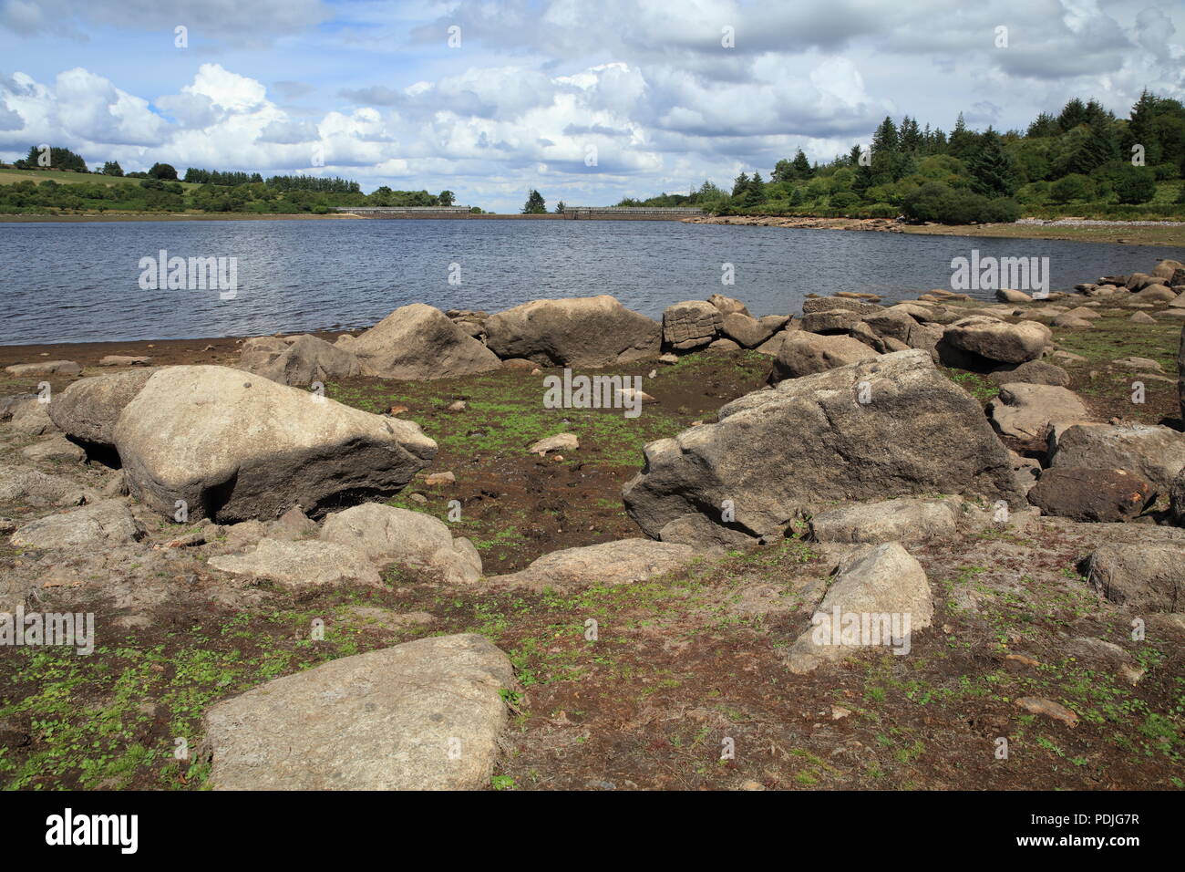 Fernworthy reservoir prehistoric hut circles, exposed by drought ...