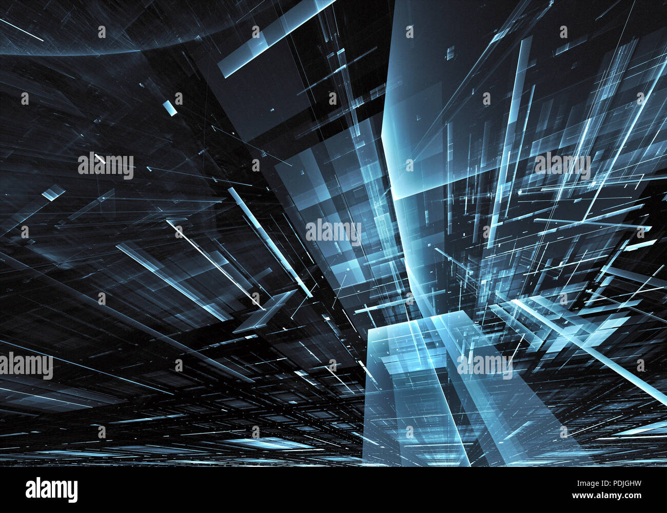 Abstract technology 3D illustration Stock Photo - Alamy