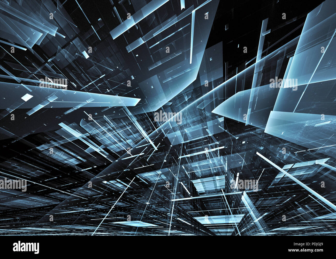 Abstract technology 3D illustration Stock Photo - Alamy