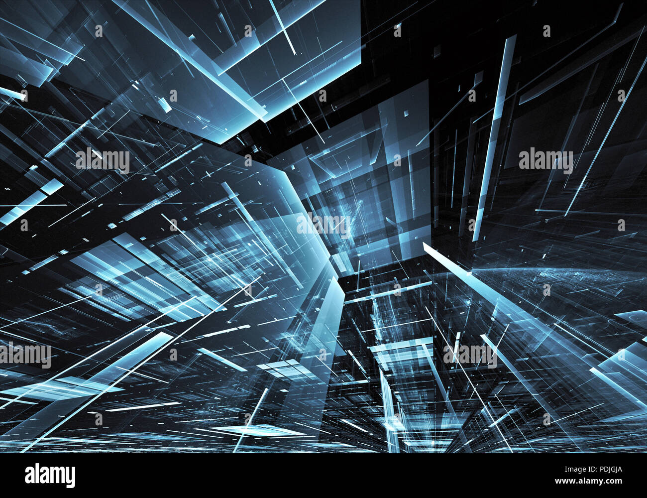 Abstract technology 3D illustration Stock Photo - Alamy