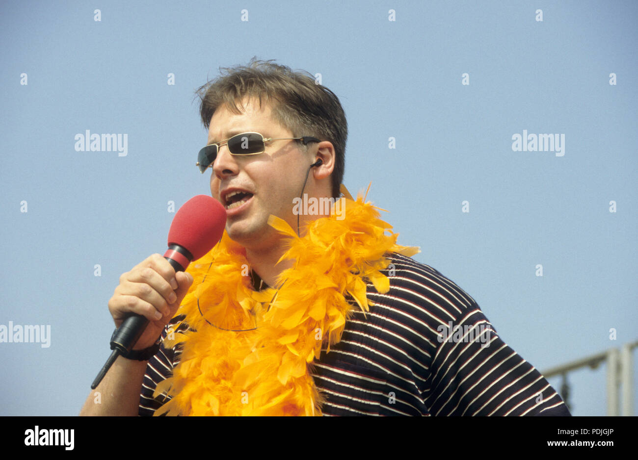 Mark Goodier BBC Radio 1 One Roadshow Paignton Devon 18 August 1996 ...