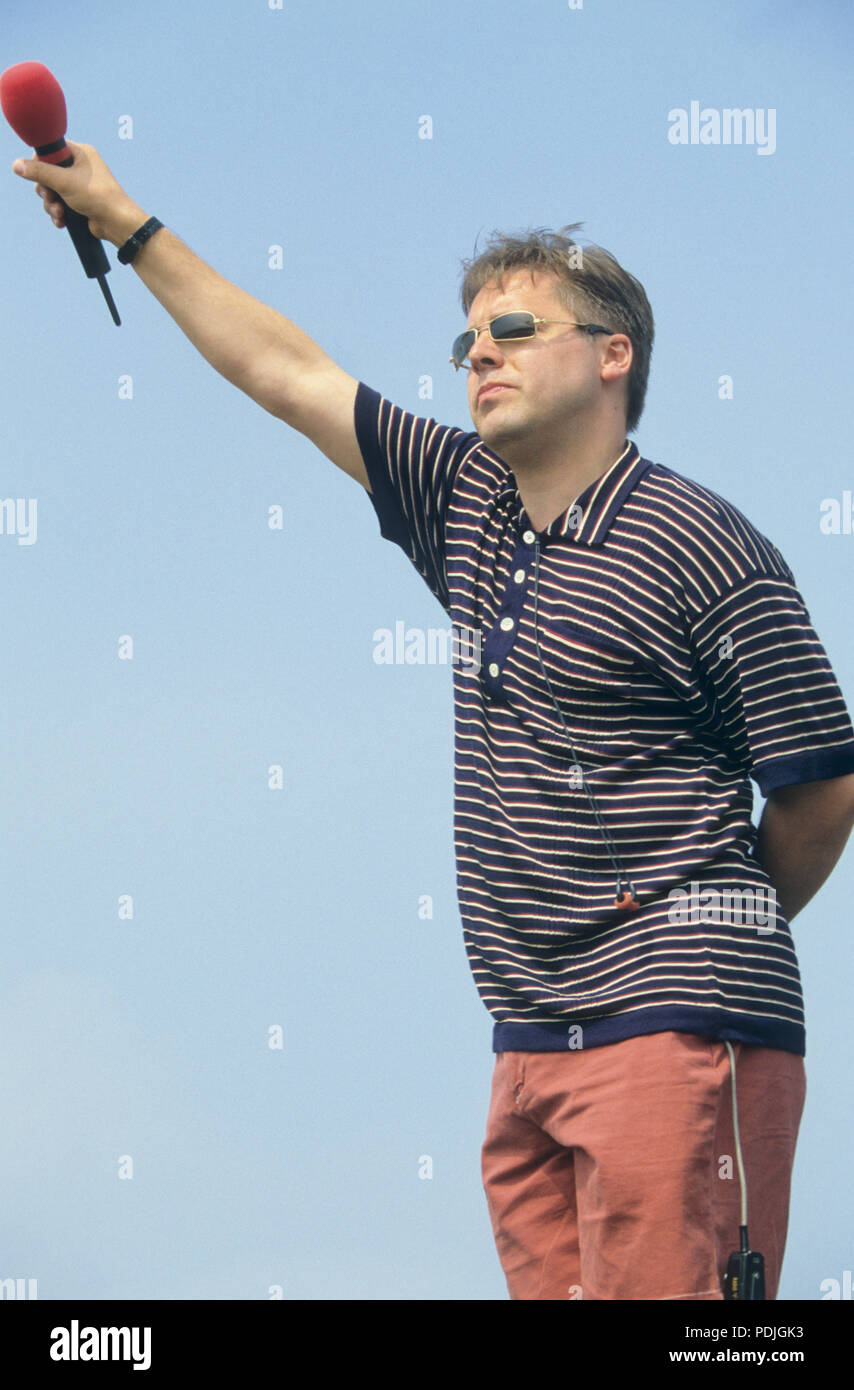 Mark Goodier BBC Radio 1 One Roadshow Paignton Devon 18 August 1996 ...