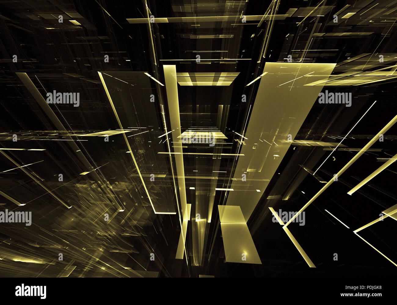 Abstract technology 3D illustration Stock Photo - Alamy