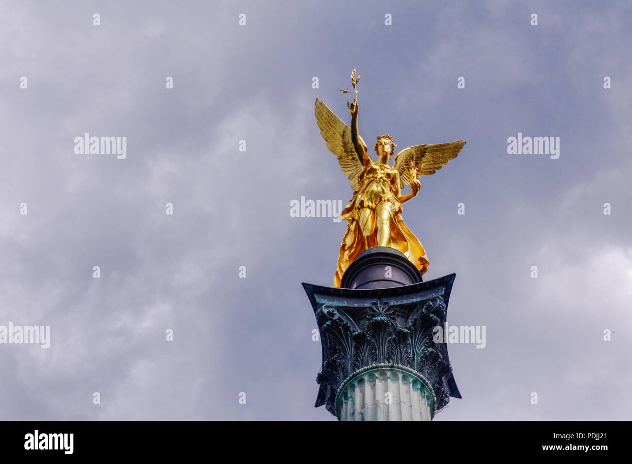 The Peace Angel in Munich Bavaria Germany Stock Photo - Alamy
