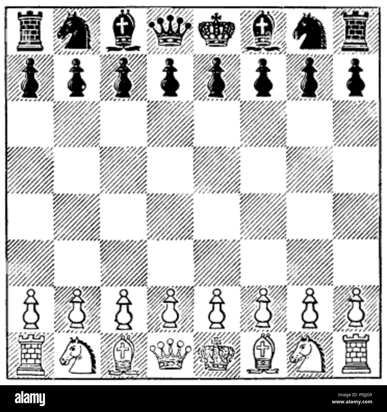 Standard chess setup hi-res stock photography and images - Alamy