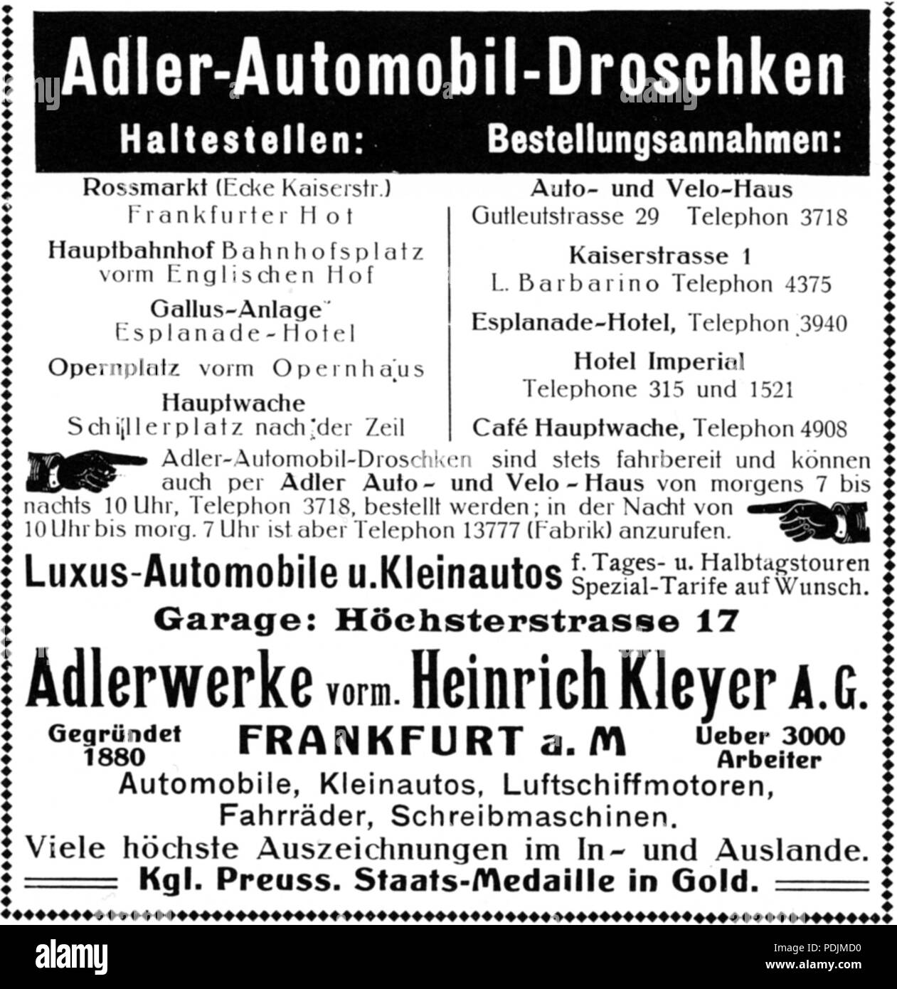 Adlerwerke hi-res stock photography and images - Alamy