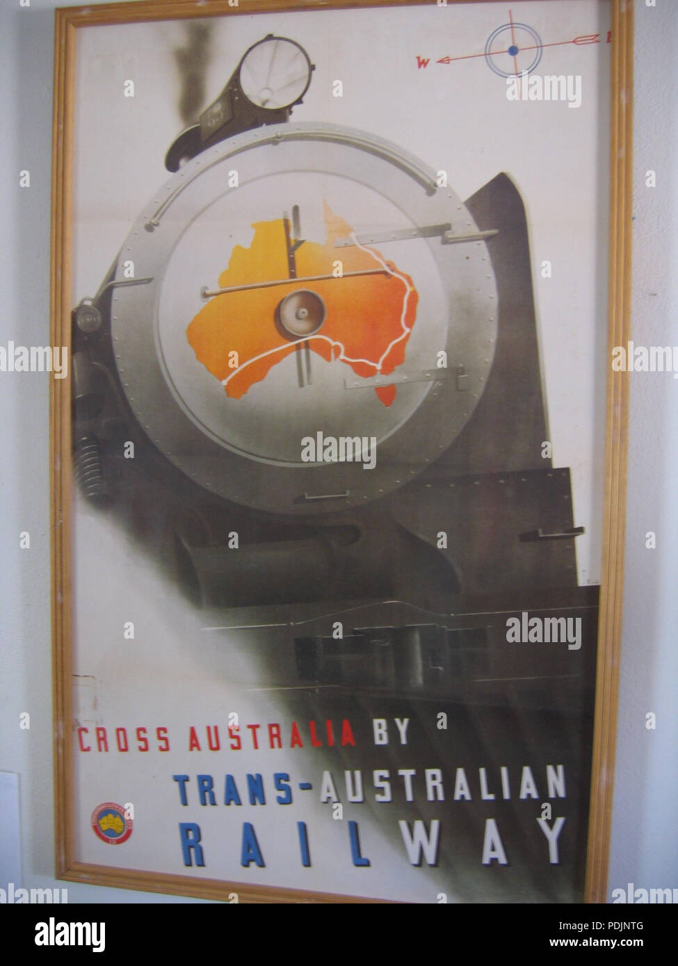 98 Poster Trans-Australian Stock Photo - Alamy
