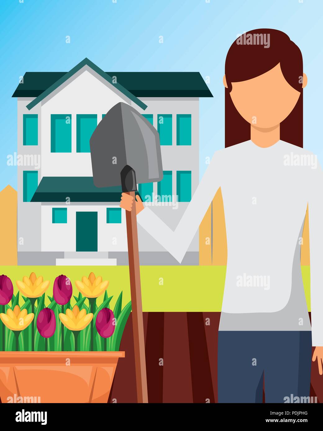 Dirty house woman Stock Vector Images - Alamy