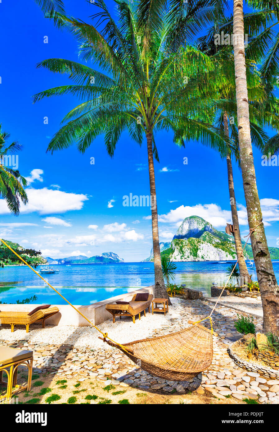 Palm trees in the philippines hi-res stock photography and images - Alamy