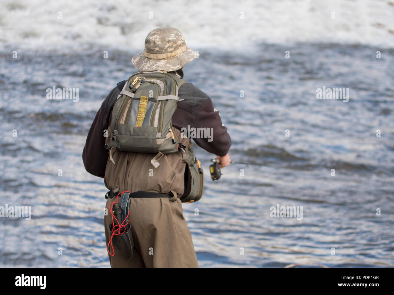 Person flyfishing hi-res stock photography and images - Alamy
